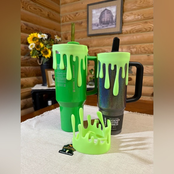 Stanley | Dining | Halloween Slime Tumbler Sleeve Glow In The Dark ...